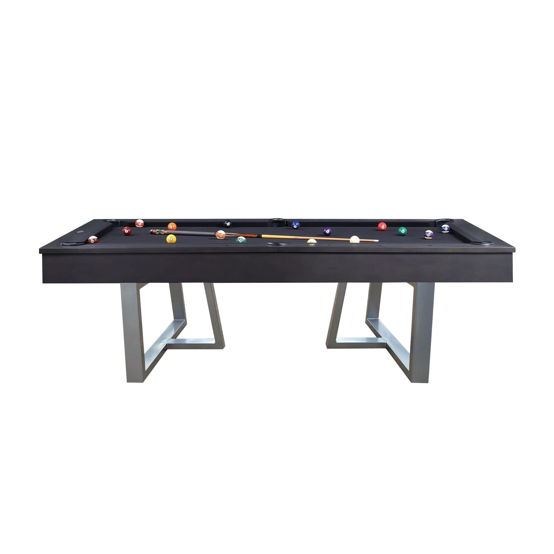 8' Axial - Smoke w/ Silver Legs - Imagine That Pool Tables